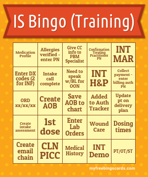 IS Bingo (Training)
