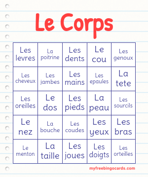 Le Corps Bingo