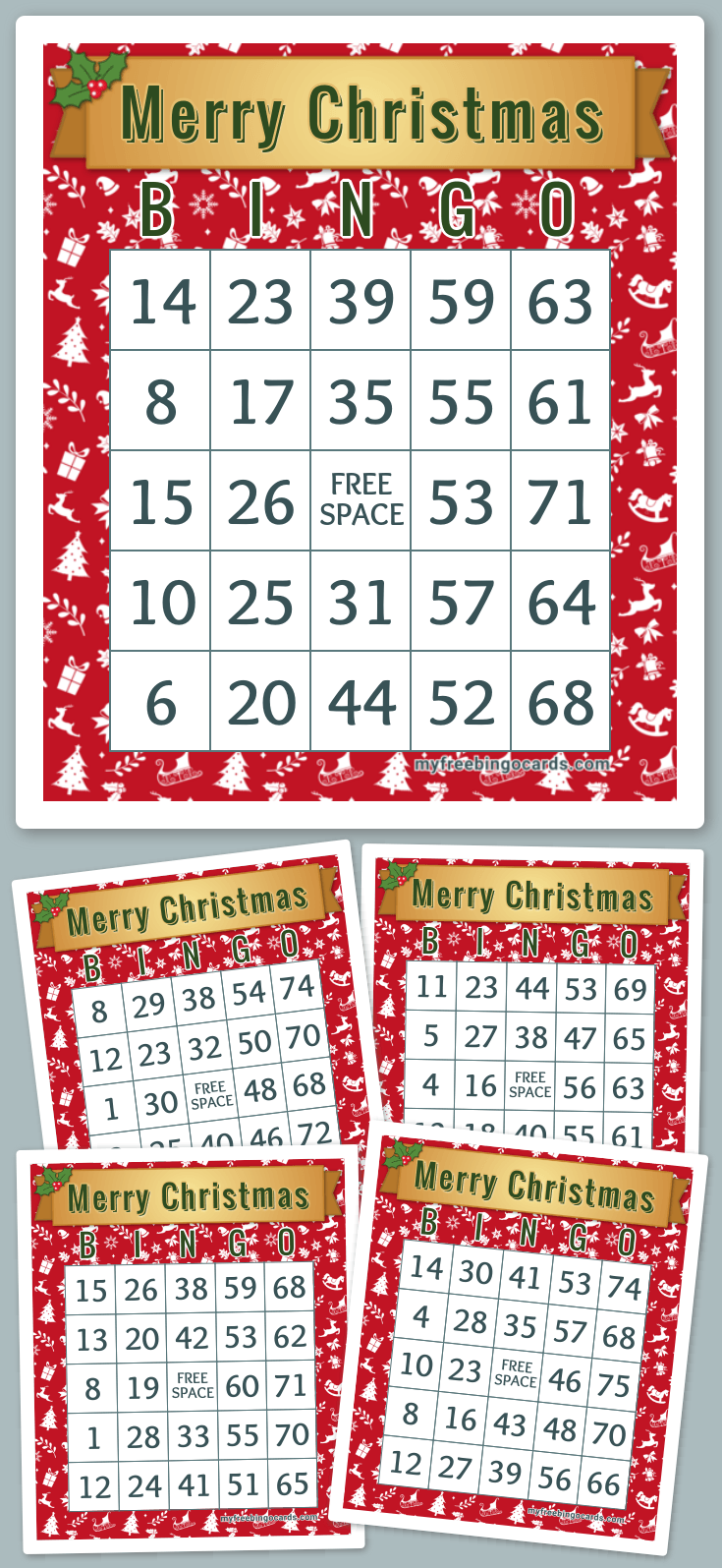 Virtual Merry Christmas BINGO