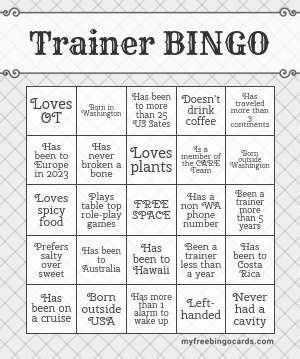 Trainer BINGO
