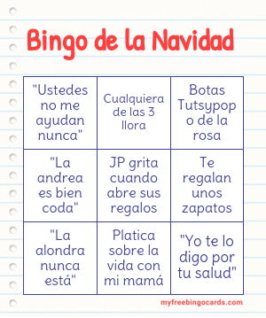 Bingo de la Navidad