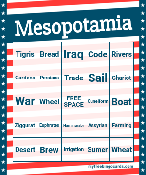 Mesopotamia Bingo
