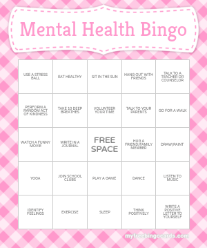 Mental Health Bingo