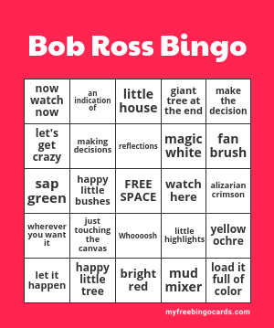 Bob Ross Bingo