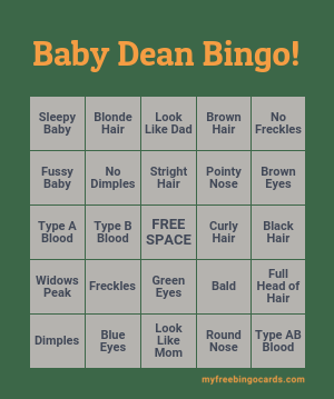 Baby Dean Bingo!