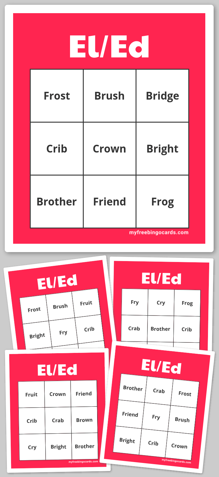 Virtual El/Ed Bingo