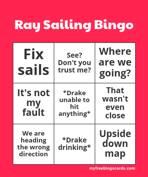 Ray Sailing Bingo