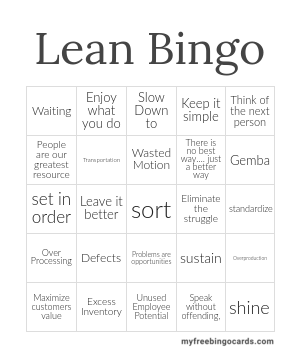 Lean Bingo