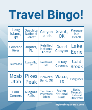Travel Bingo!