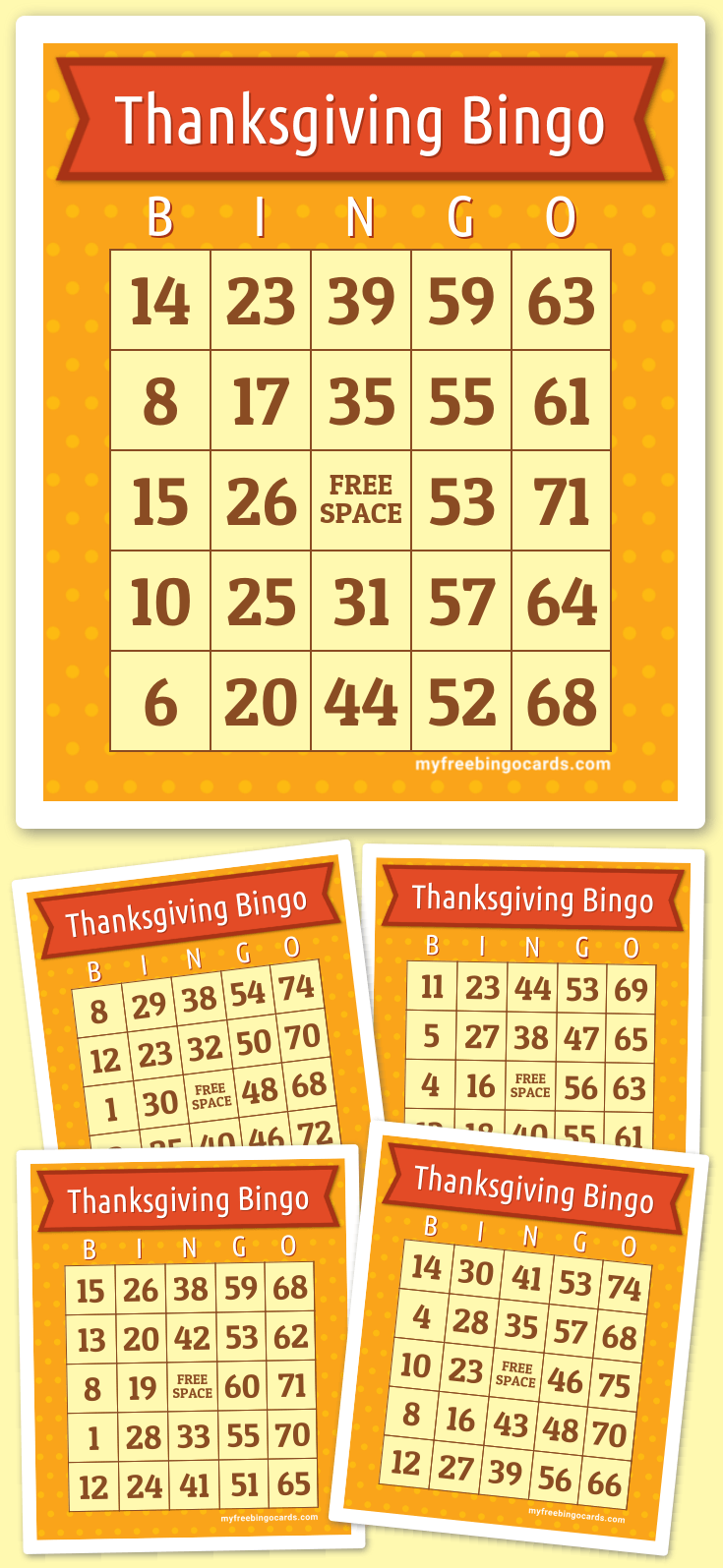 Virtual Thanksgiving Bingo