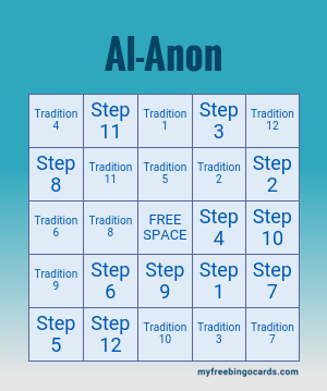 Al-Anon Bingo