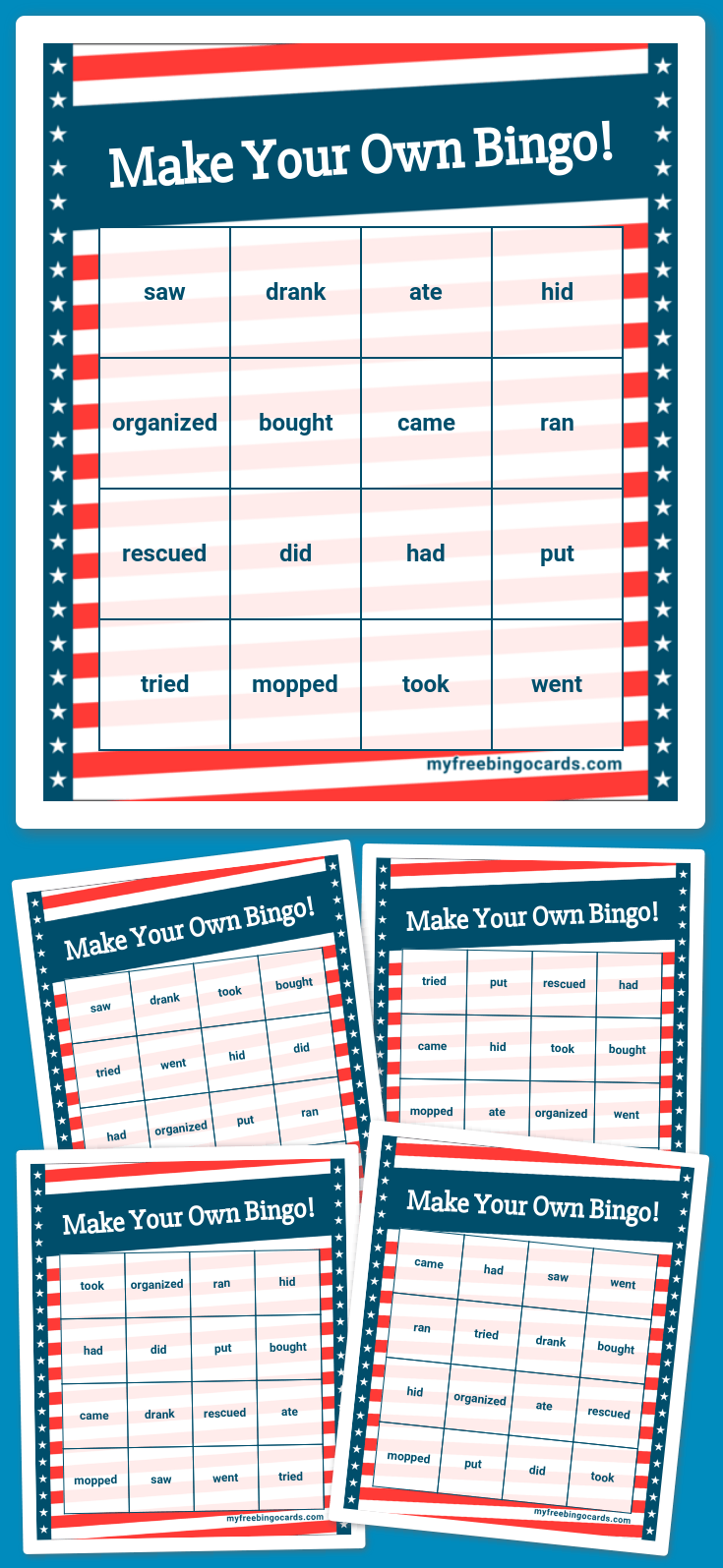 Virtual Make Your Own Bingo!