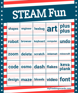 STEAM Fun Bingo
