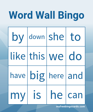 Word Wall Bingo