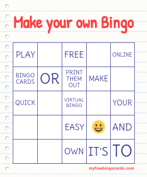 Make your own Bingo