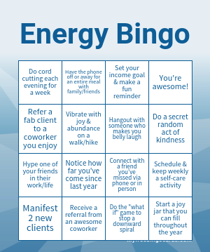 Energy Bingo