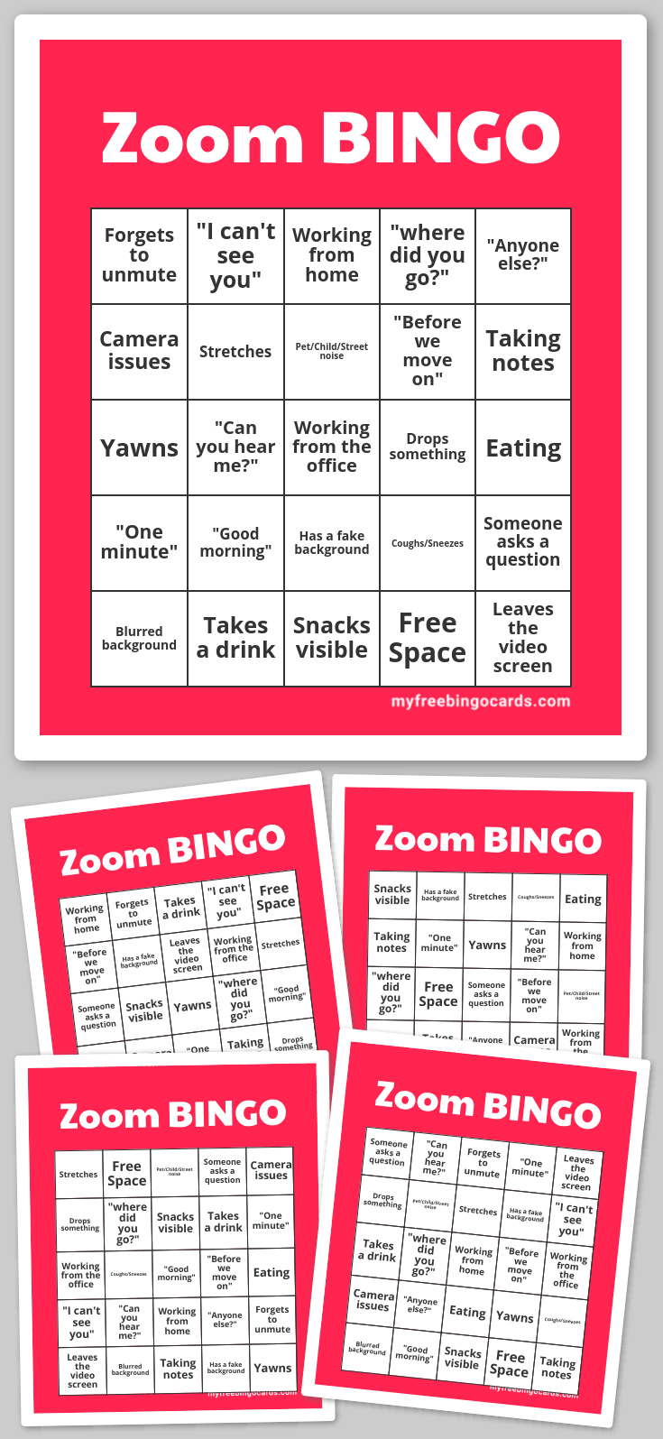 Virtual Zoom BINGO