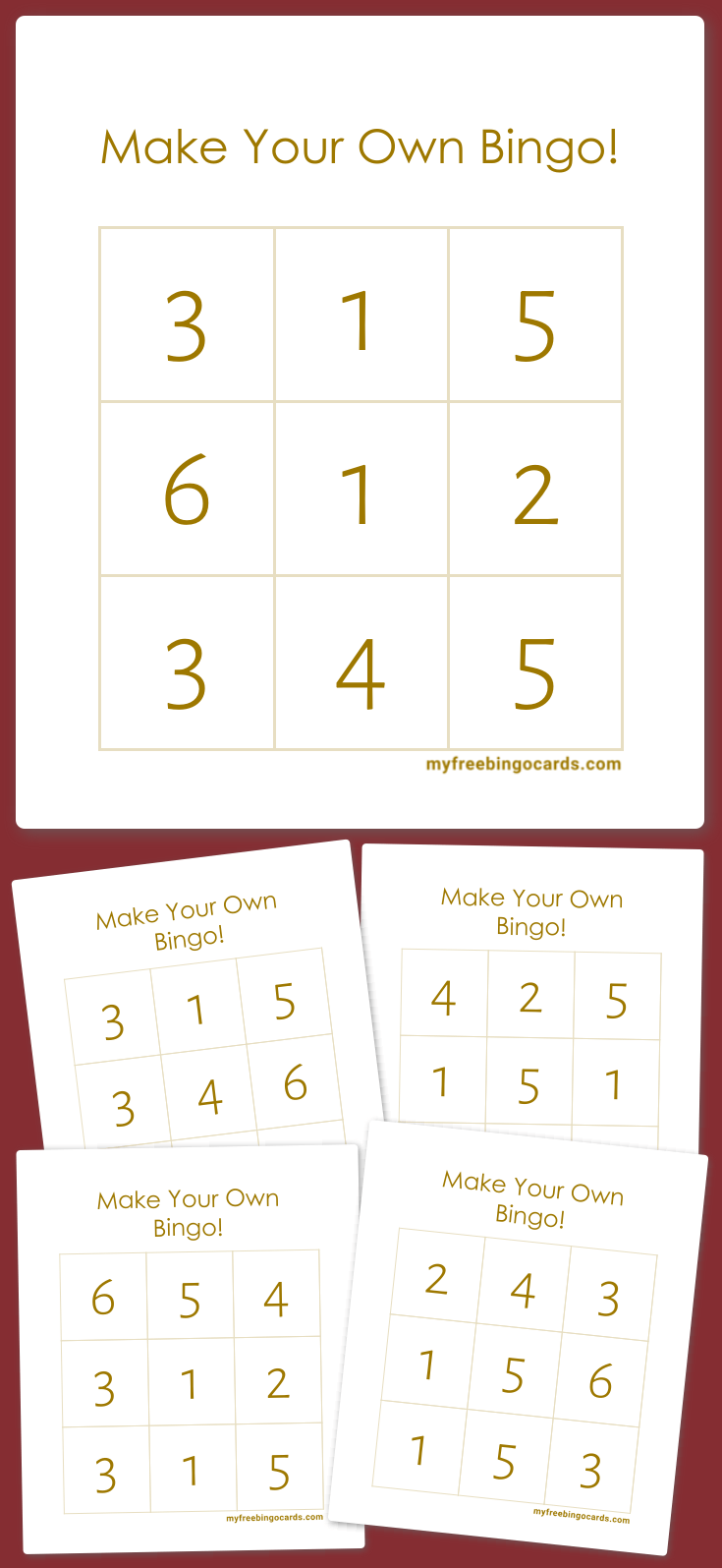 Virtual Make Your Own Bingo!
