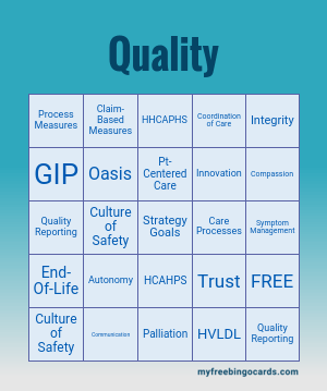 Quality Bingo