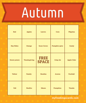 Autumn Bingo
