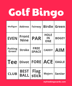 Golf Bingo