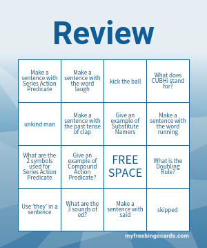 Review Bingo