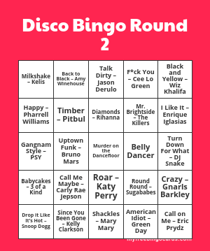 Disco Bingo Round 2
