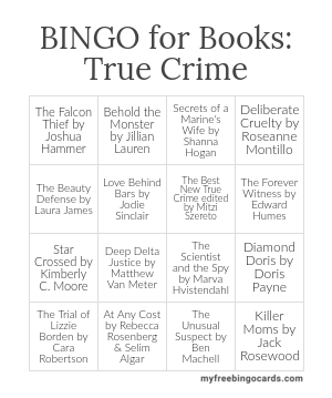 BINGO for Books: True Crime