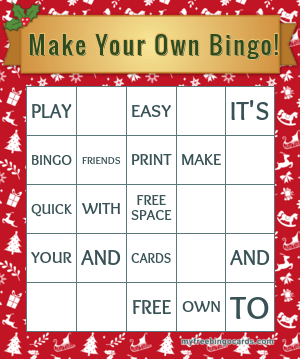 Print 100+ Make Your Own Bingo! Cards
