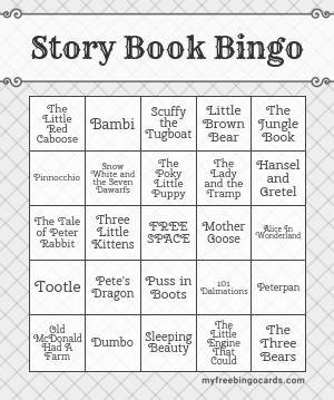 Story Book Bingo