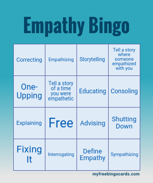 Empathy Bingo