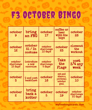 F3 October Bingo