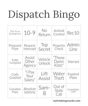 Dispatch Bingo