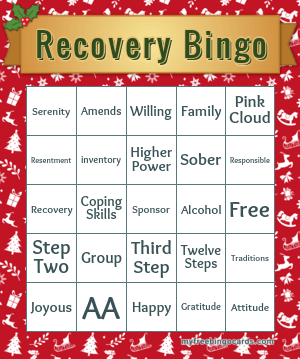 Recovery Bingo