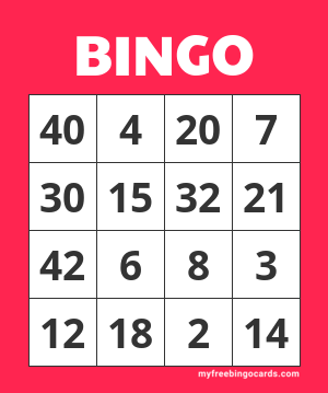Print 100+ Bingo Cards