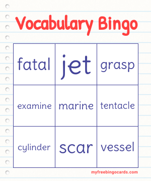 Print 100+ Vocabulary Bingo Cards