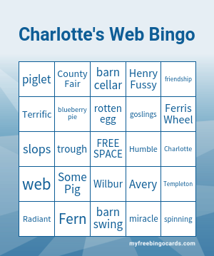 Charlotte's Web Bingo
