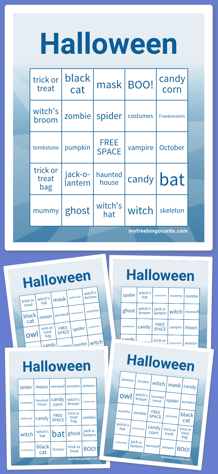 Virtual Halloween Bingo