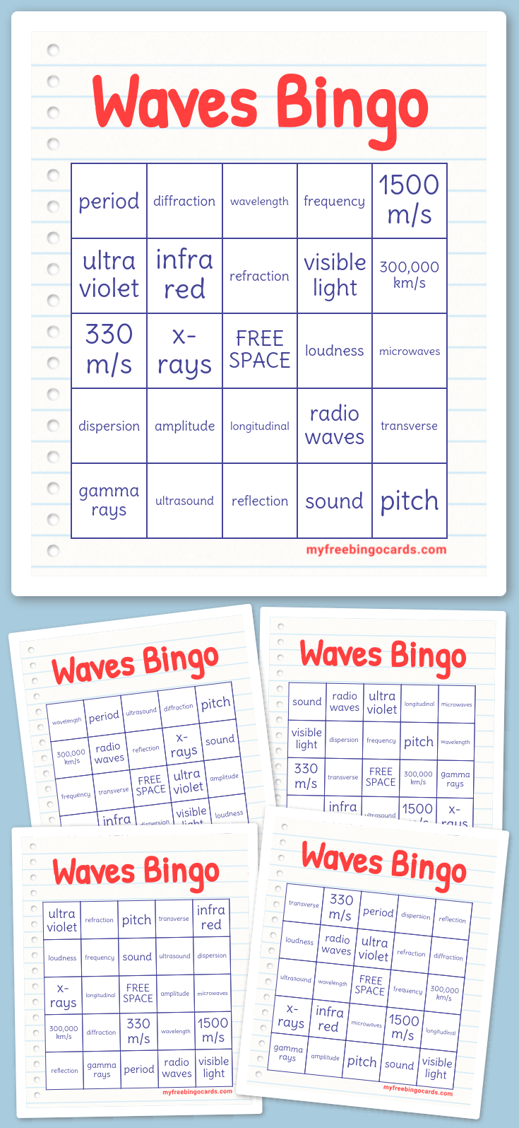 Virtual Waves Bingo