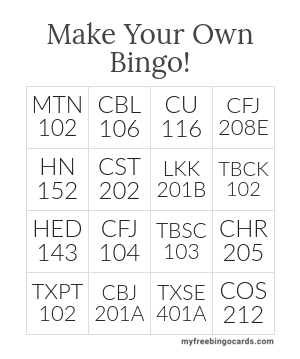 Print 100+ Make Your Own Bingo! Cards