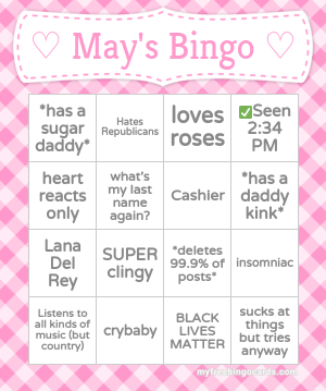 May's Bingo ♡