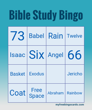Bible Study Bingo