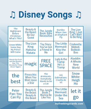 Disney Songs ♫ Bingo