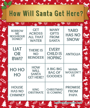How Will Santa Get Here? Bingo