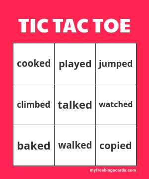 TIC TAC TOE BINGO