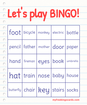Let's play BINGO!