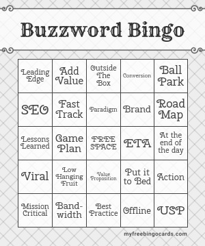 Buzzword Bingo