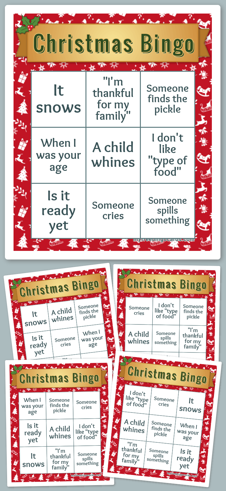 Virtual Christmas Bingo