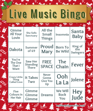 Live Music Bingo