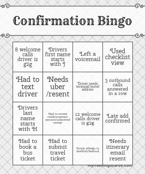 Confirmation Bingo